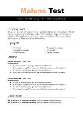 Layout & CV skabeloner Arkiv - Skrivansøgning