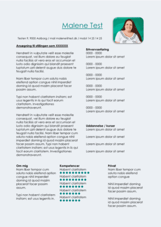 Layout & CV skabeloner Arkiv - Skrivansøgning