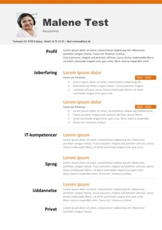 Layout & CV skabeloner Arkiv - Skrivansøgning