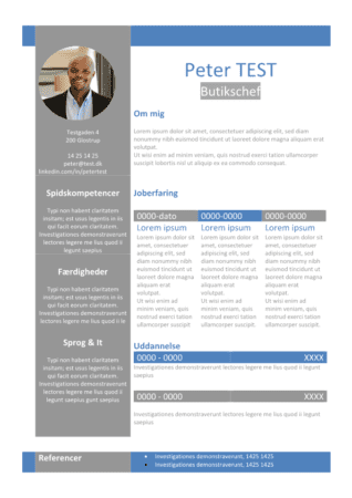 Layout & CV skabeloner Arkiv - Skrivansøgning