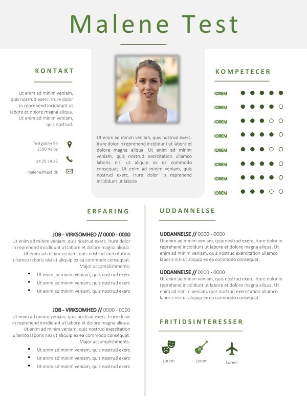 Layout & CV skabeloner Arkiv - Skrivansøgning